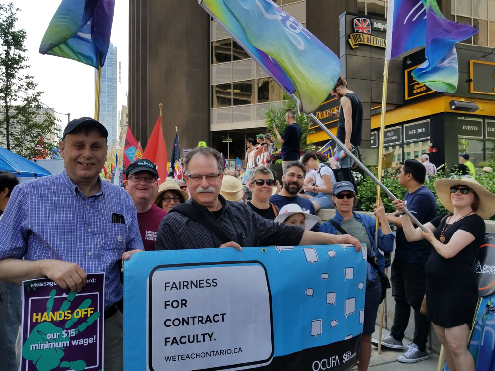 Faculty Association Contingent Joins Thousands to Rally for Decent Work ...